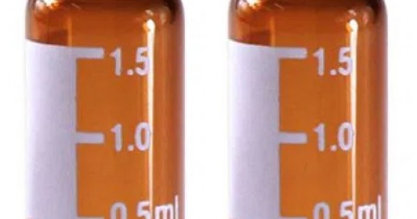 2mL Amber Glass Screw Thread ND8 Vial with Label: Chem On Singapore